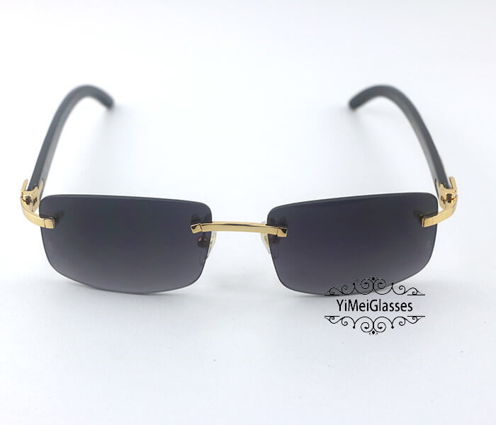 Cartier Double Color Horn Classic Rimless Sunglasses Ct3524012 Yimeiglasses