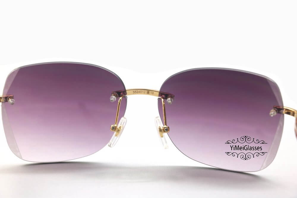 Cartier Wooden Diamond Beveled Edge Lens Sunglasses CT3524012 ...