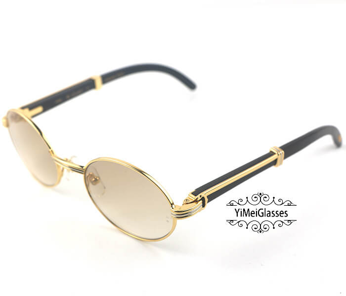Cartier Buffalo Horn Full Frame Classic Sunglasses CT7550178-53 ...