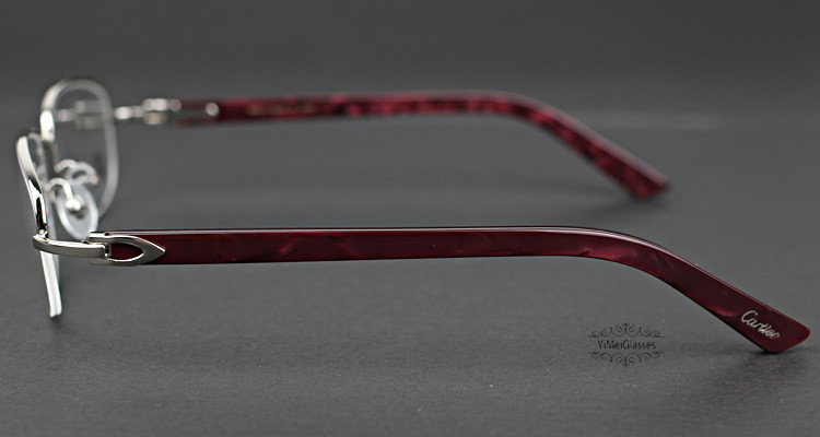 Cartier C Decor Acetate Metal Half Frame Eyeglasses CT5953185 ...