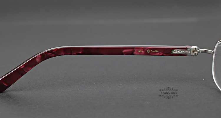 Cartier C Decor Acetate Metal Half Frame Eyeglasses CT5953185 ...