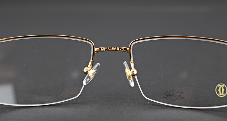 Cartier C Decor Acetate Metal Half Frame Eyeglasses CT5953186 ...