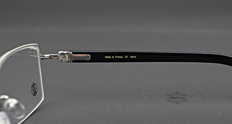 Cartier C Decor Acetate Metal Half Frame Eyeglasses CT5953186 ...