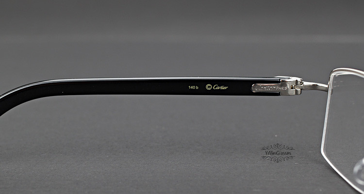 Cartier C Decor Acetate Metal Half Frame Eyeglasses CT5953186 ...