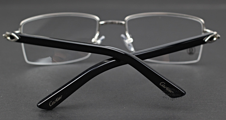 Cartier C Decor Acetate Metal Half Frame Eyeglasses CT5953186 ...