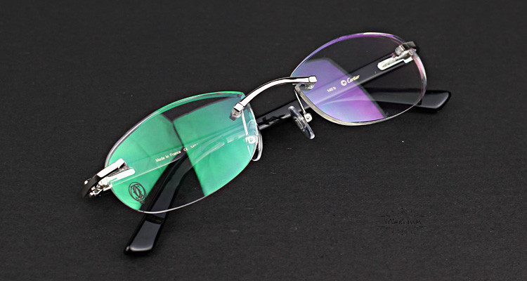 Cartier C Decor Acetate Metal Rimless Eyeglasses CT5952148 – Yimeiglasses