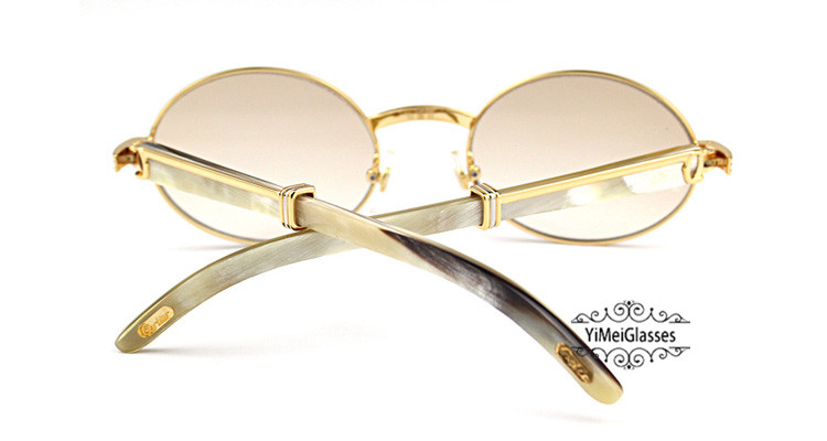 Cartier Classic Buffalo Horn Full Frame Sunglasses CT2545708 – Yimeiglasses