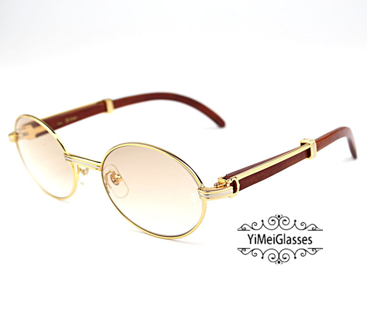 Cartier Classic Wooden Full Frame Sunglasses CT2545708 – Yimeiglasses