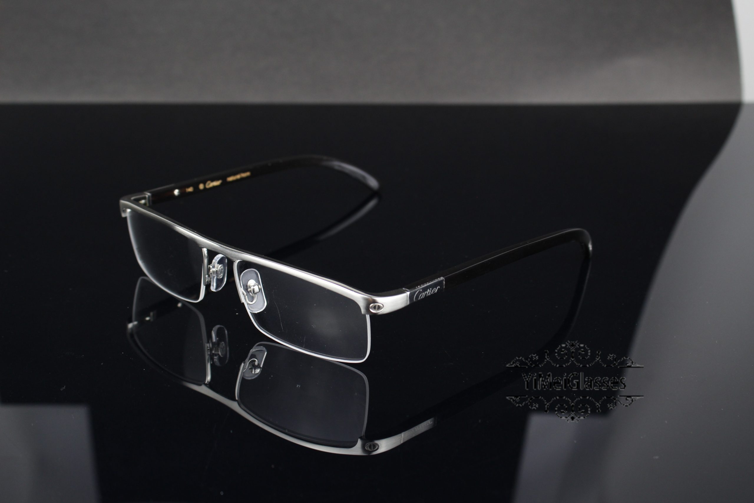 Cartier Eyeglasses Platinum plating Half Frame CT4581369 – Yimeiglasses