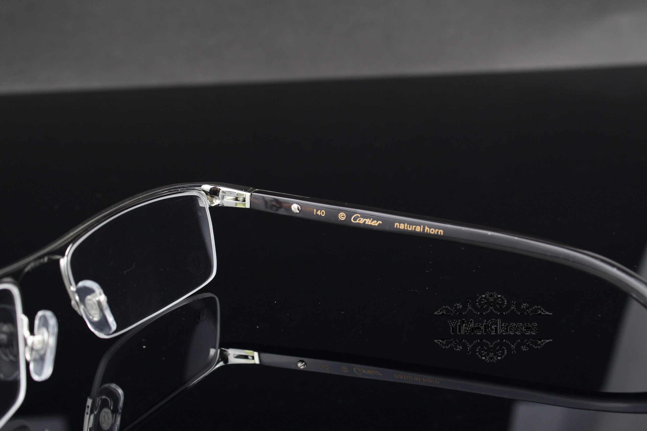 Cartier Eyeglasses Platinum plating Half Frame CT4581369 – Yimeiglasses